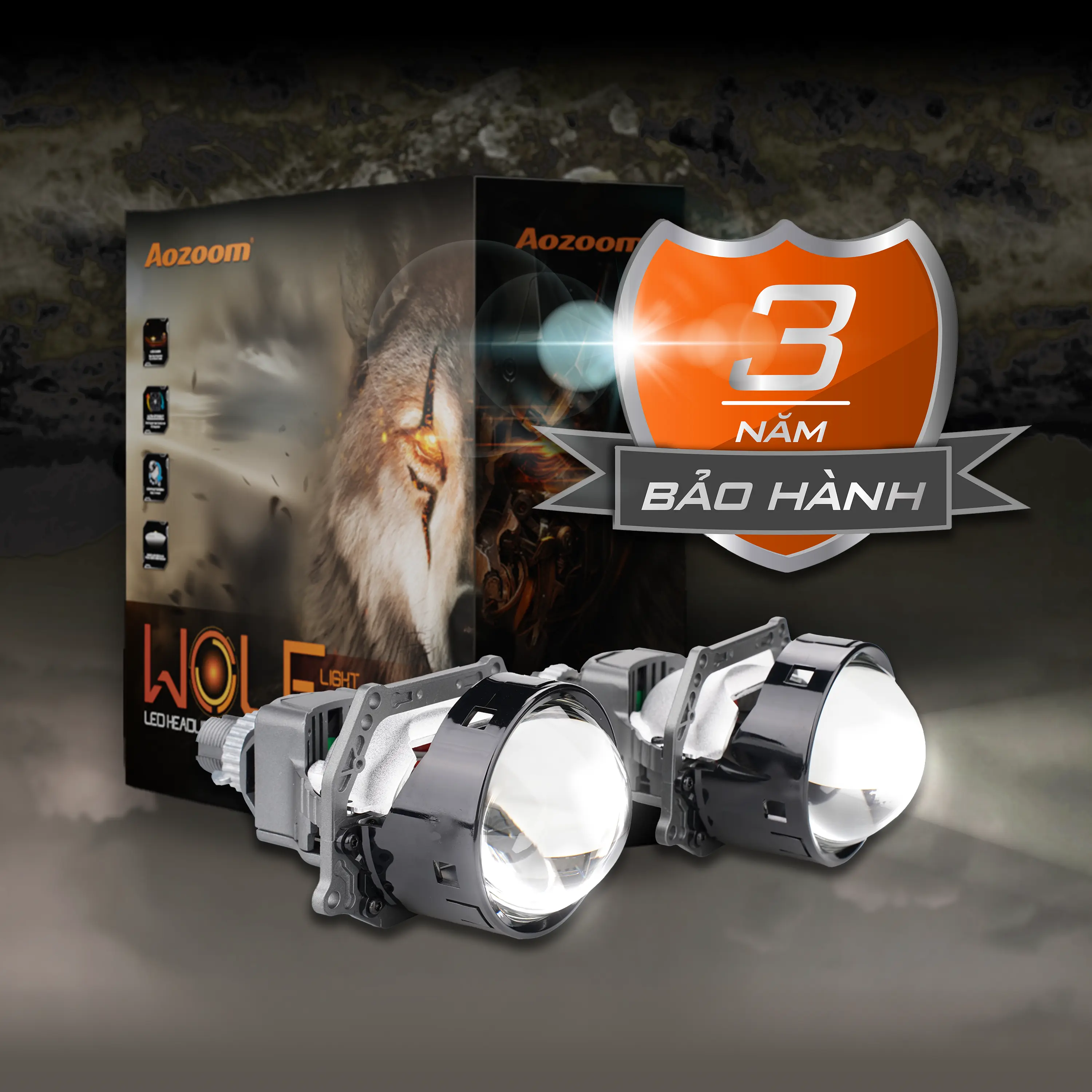 Bi Led Wolf Light New Arrival chính hãng AOZOOM